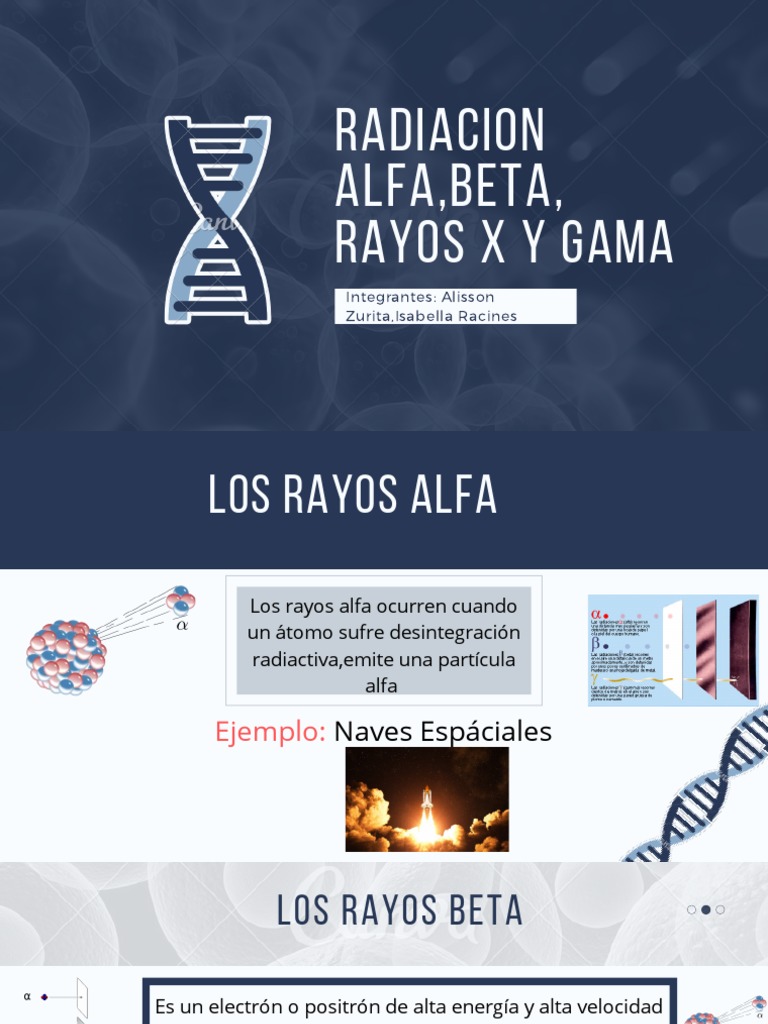 Radiación Alfa, Beta, Gama y Rayos X | PDF