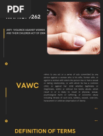 VAWC Infographic | PDF | Violence Against Women | Violence