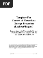 LOTO Checklist | PDF | Workplace | Working Conditions