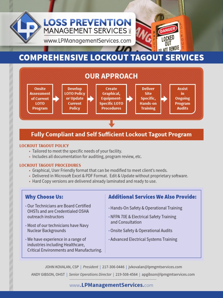 Lockout Tagout Services Guide | PDF | Safety
