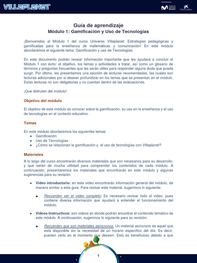 M1 Guía de Aprendizaje Actualizada | PDF