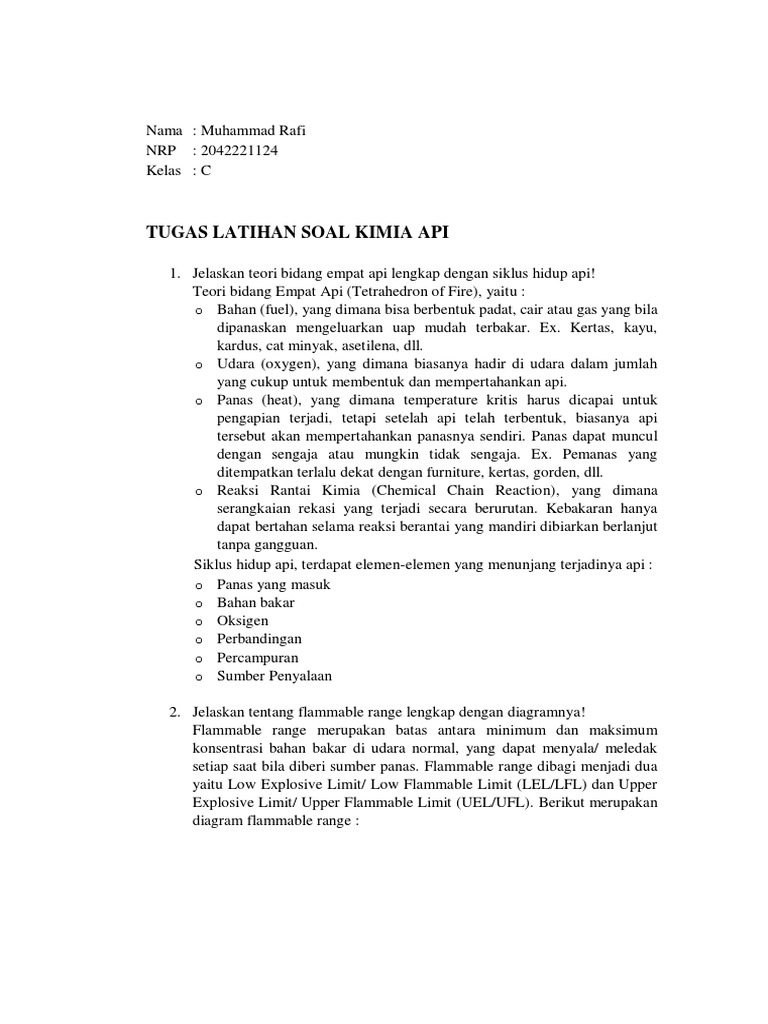 MuhammadRafi 2042221124 Kimia API | PDF