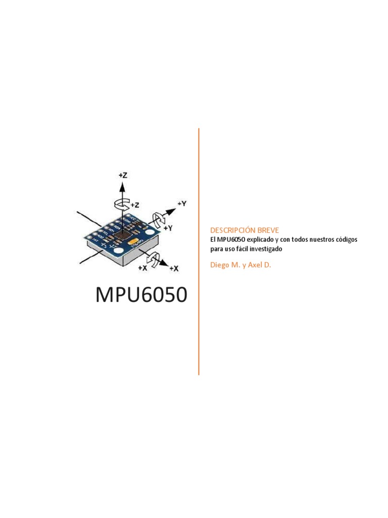 Tutorial MPU6050 para Arduino | PDF | Giroscopio | Acelerómetro