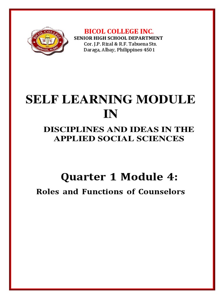 DIASS Module 4 Quarter 1 | PDF
