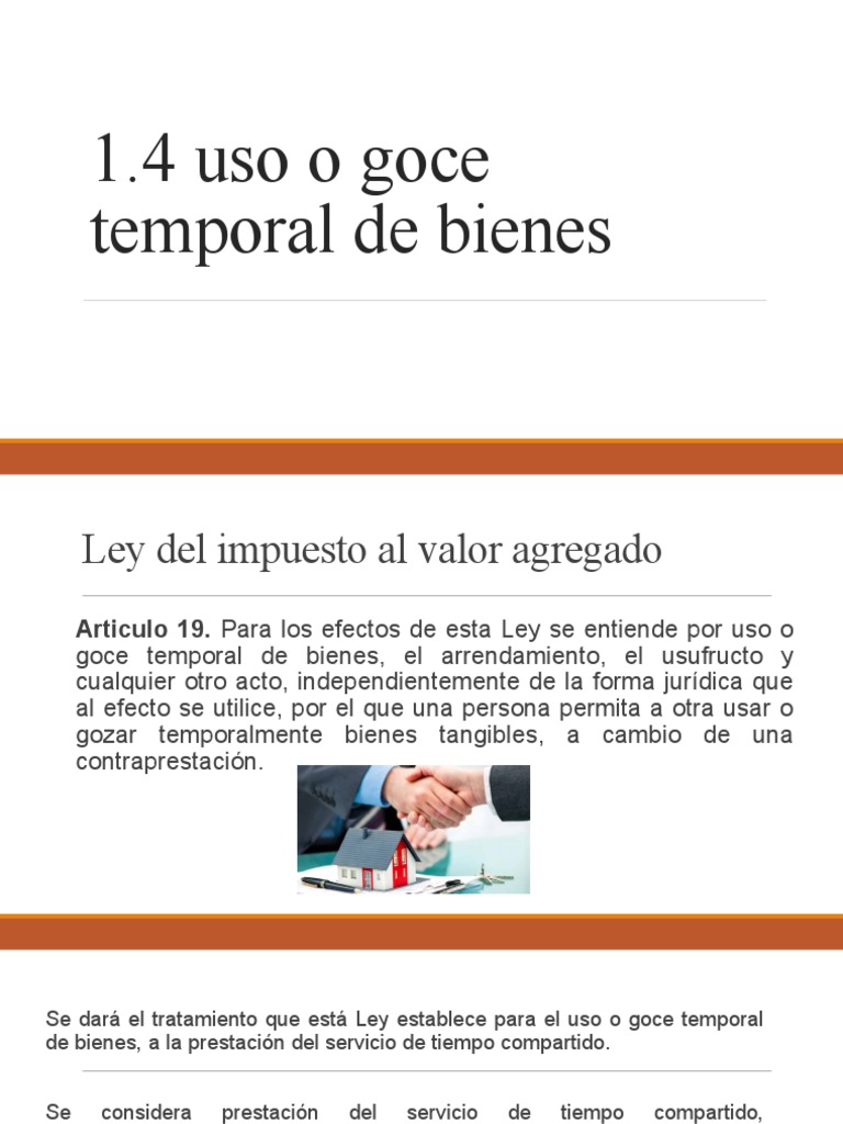 1.4 Uso o Goce Temporal de Bienes2 | PDF | Impuestos | Economias