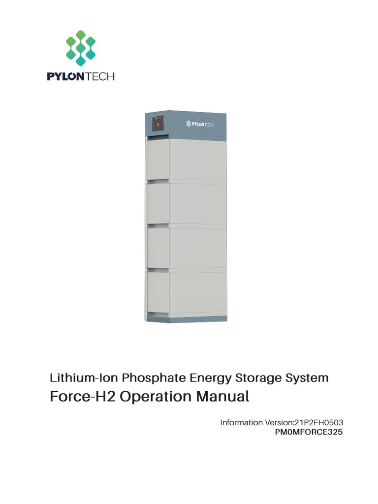 Manuel Pylontech Force H2 | PDF
