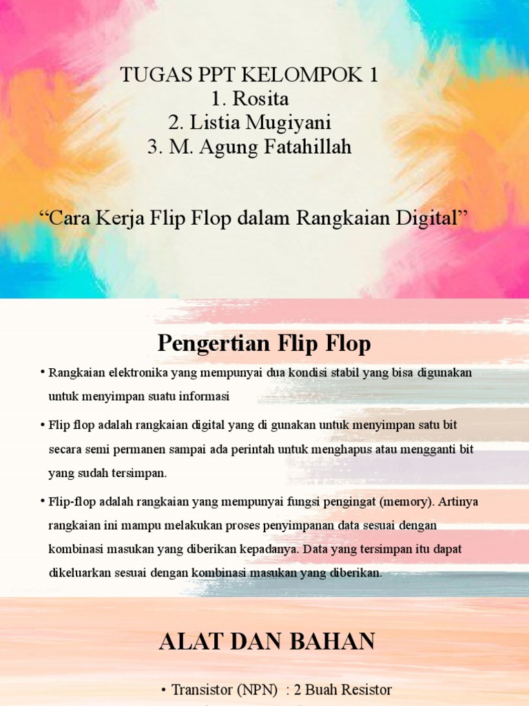 Tugas PPT Kelompok 1 Flip Flop | PDF