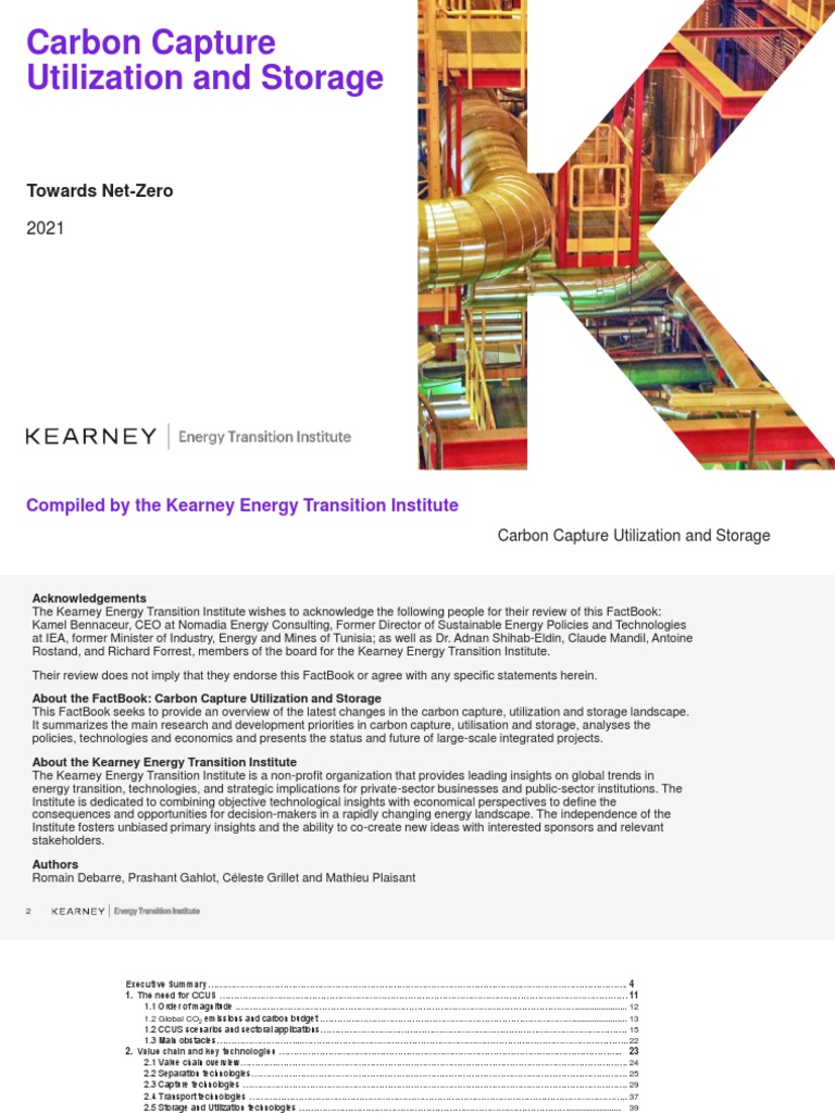 CCUS-2021 FactBook | PDF | Carbon Capture And Storage | Enhanced Oil Recovery