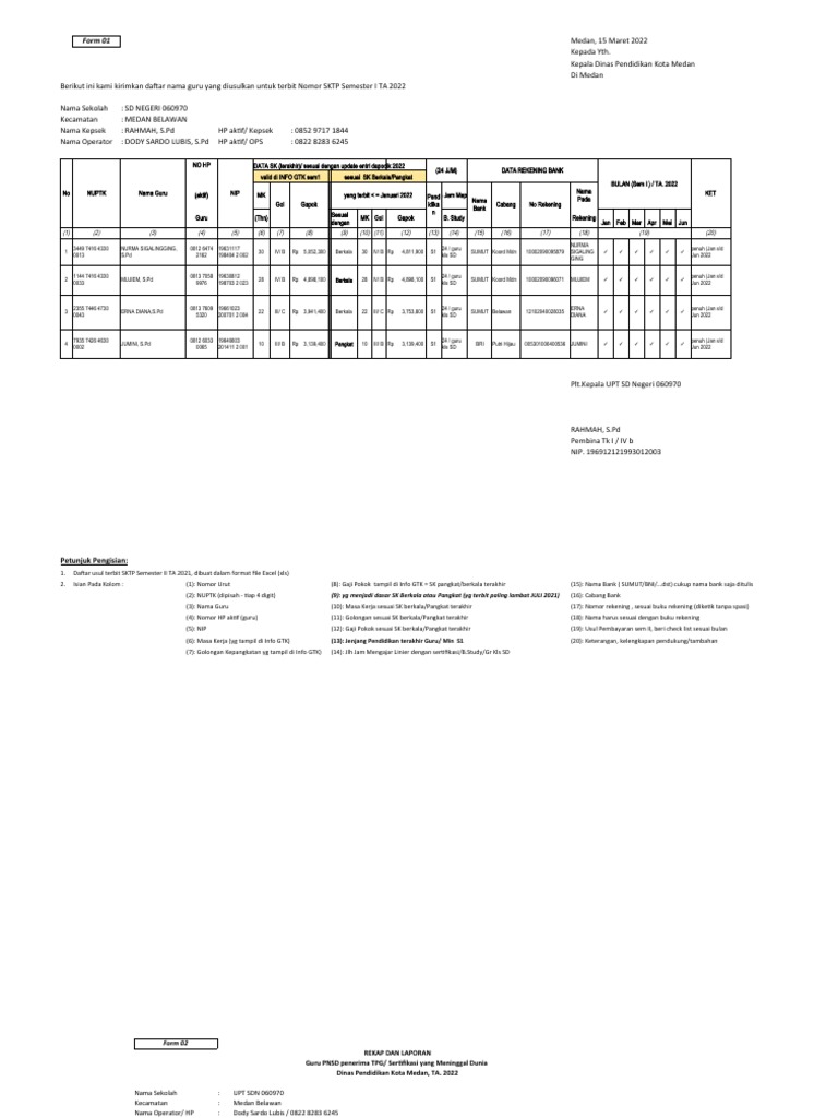 Form Usul Teem 1123 | PDF