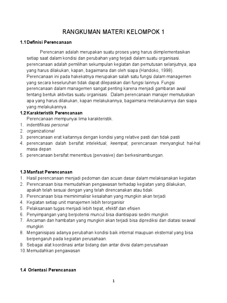 Rangkuman Materi | PDF | Karier & Perkembangan