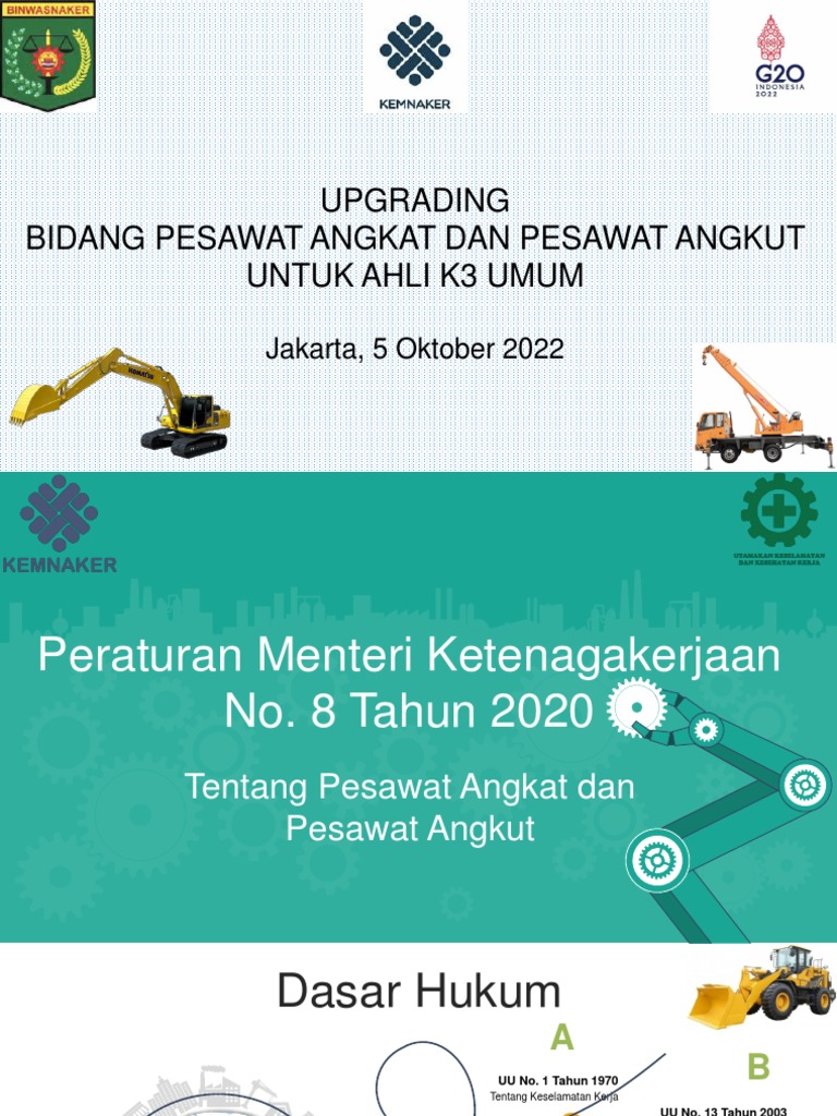Permenaker 8 Tahun 2020 Pembinaan Bahan Upgrading | PDF