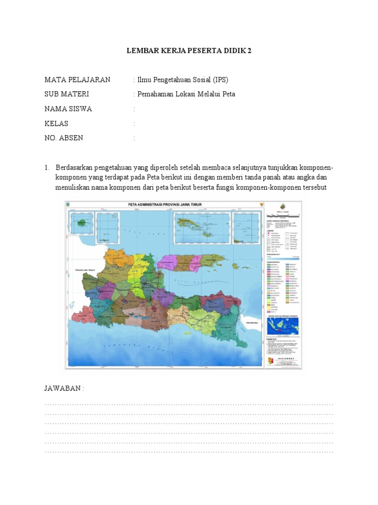 LKPD 2. Pemahaman Lokasi Melalui Peta | PDF