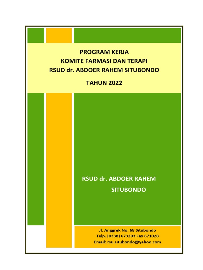 Program Kerja KFT | PDF | Kesehatan Holistik | Sains & Matematika