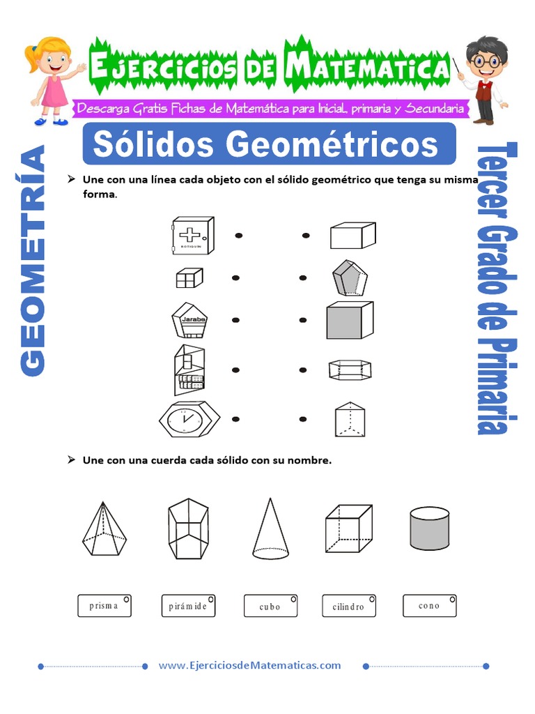 Solidos Geometricos para Tercero de Primaria | PDF