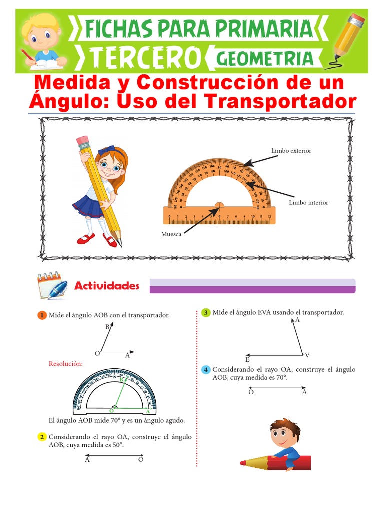 Actividades para Medir y Construir Ángulos | PDF