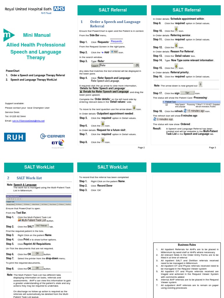 SALT Referral Process Guide | PDF