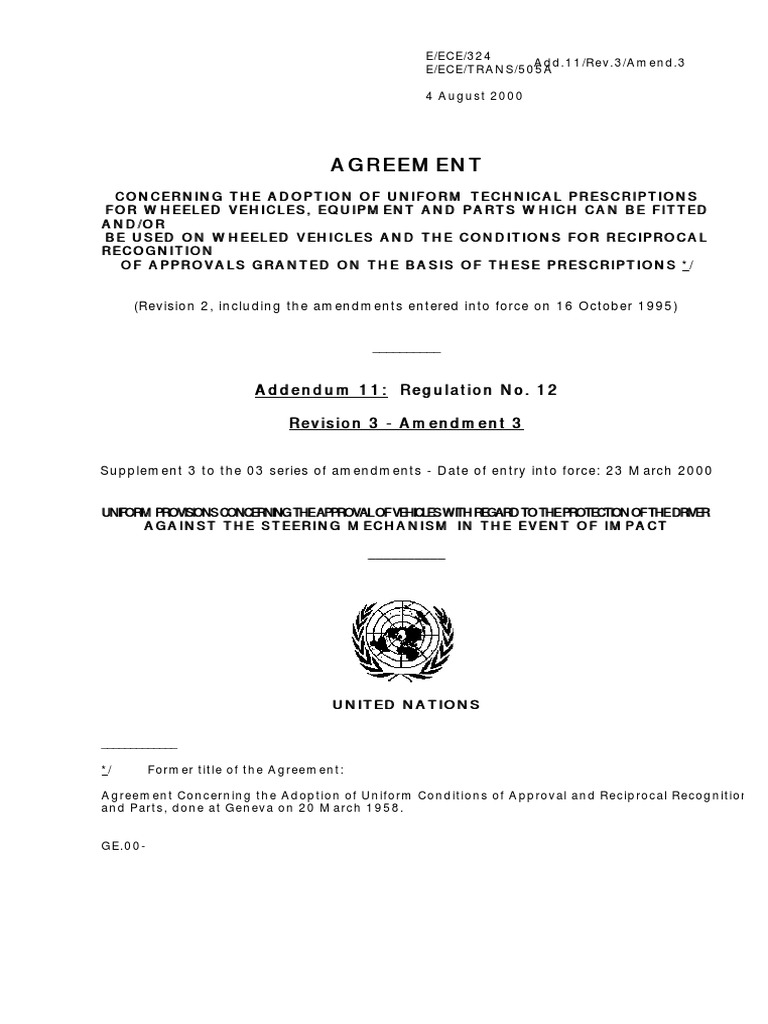 ECE-R12 Attachment | PDF
