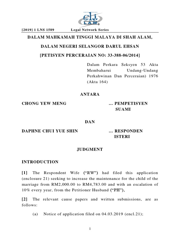 CHONG YEW MENG V DAPHNE CHUI YUE SHIN | PDF