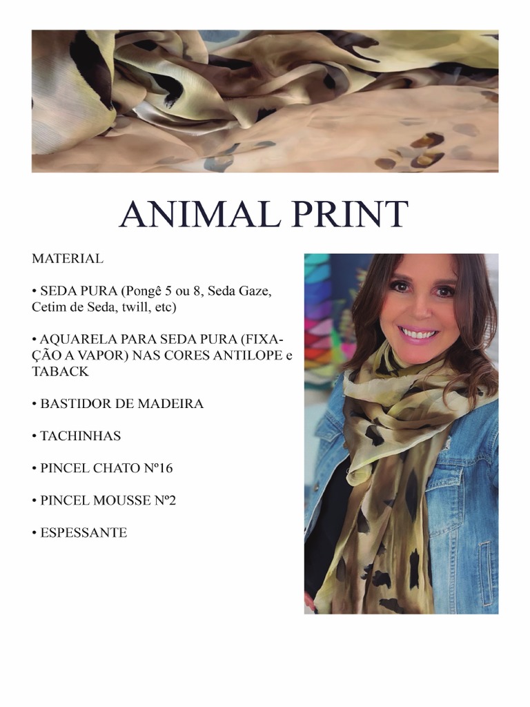 Técnica Animal Print - Pintura em Seda | PDF