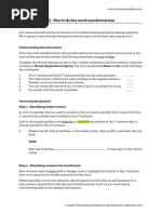 B2 Word Formation Exercises with Answers | PDF