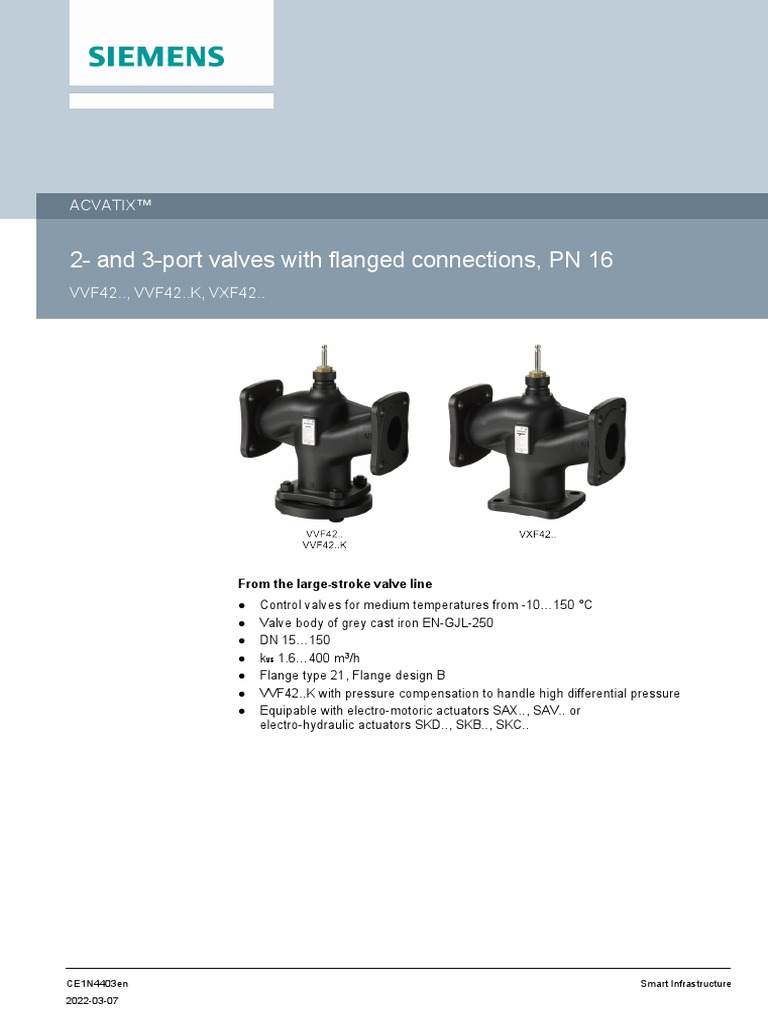 A6V10424583 - 2 - and 3-Port Valves With - BR - Flanged Connections ...