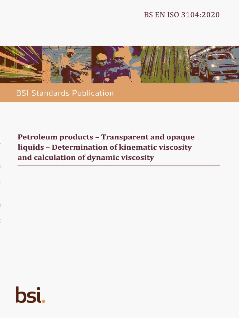 ISO 3104 - Kinematic Viscosity of Transparent and Opaque Liquids | PDF