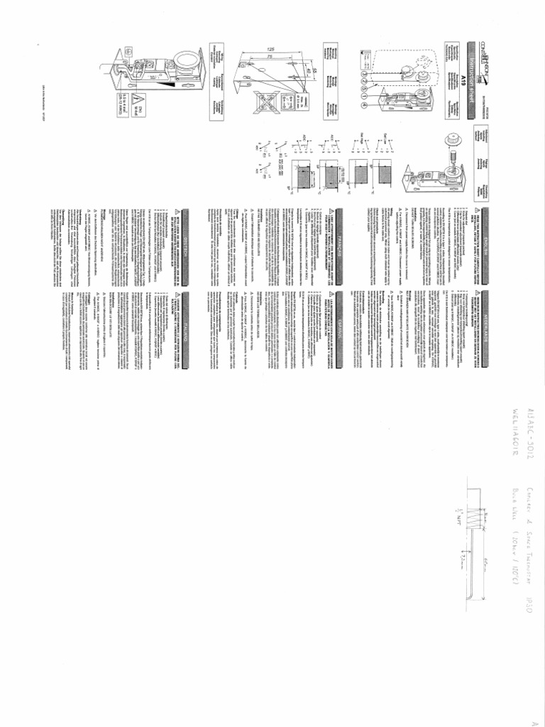 Thermostat - Engine Water - Johnson Controls A19ABC-9012 Scan - A13-0020 | PDF