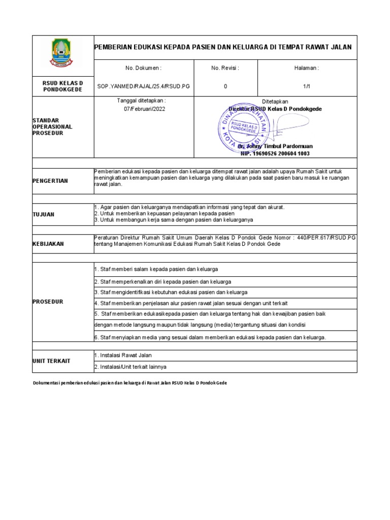 SOP Edukasi PSN Rajal | PDF | Sains & Matematika