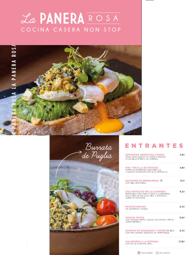 Carta - La Panera Rosa | PDF