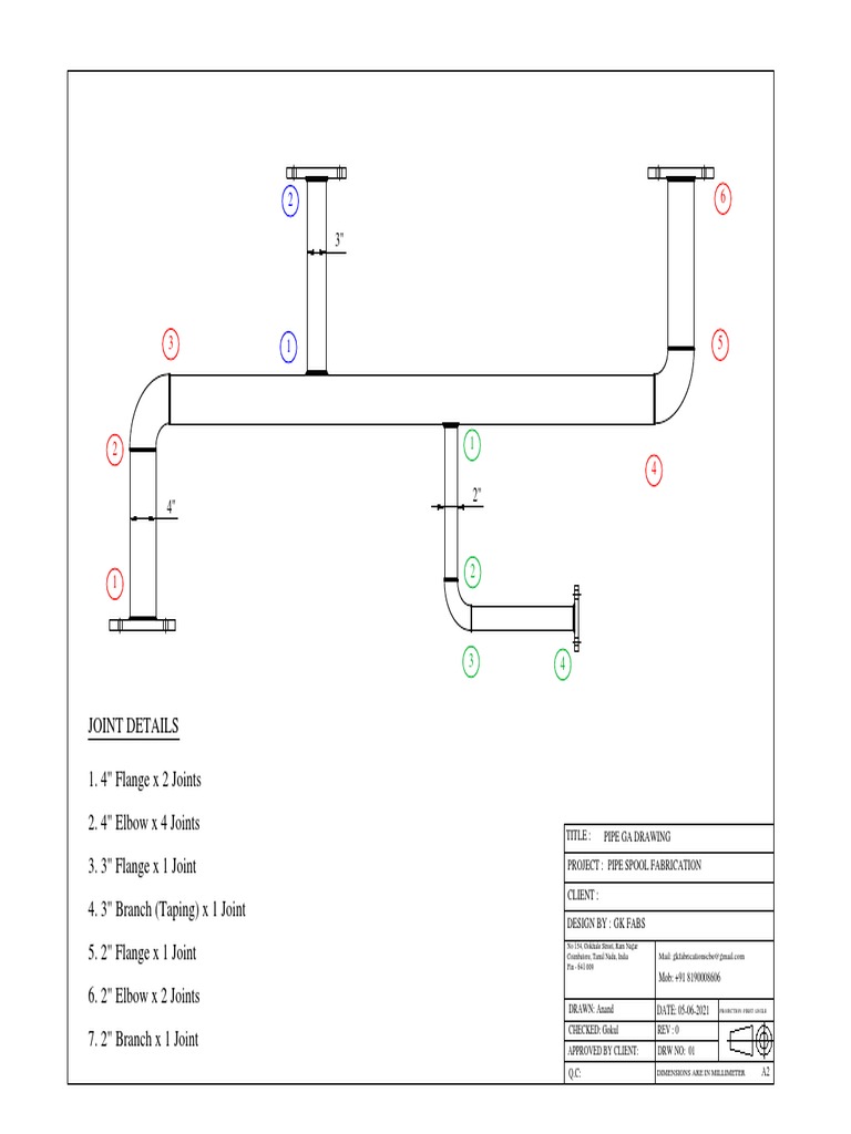 Pipe Ga Drawing | PDF