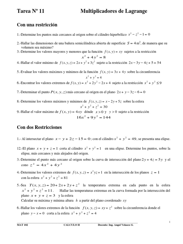 Tarea #11 | PDF