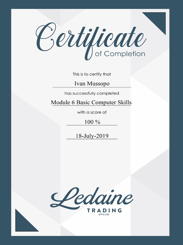 Basic Computer Skills Pdf