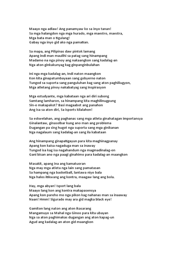 Binalaybay - Prisaa - 2019 | PDF