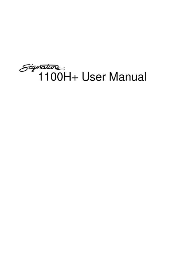 1100H Users Manual Version 2017.2.0 | Download Free PDF | Printer (Computing) | Computer Engineering