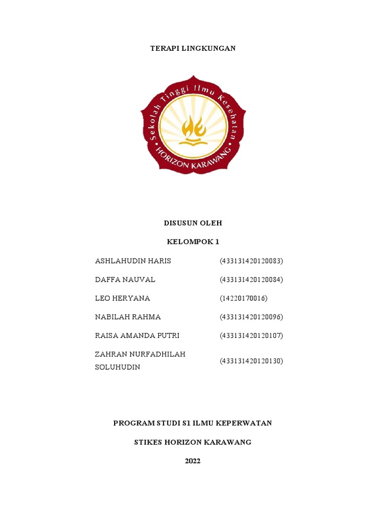 Terapi Lingkungan | PDF