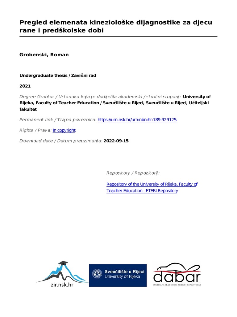 Zavrsni Rad Grobenski | PDF