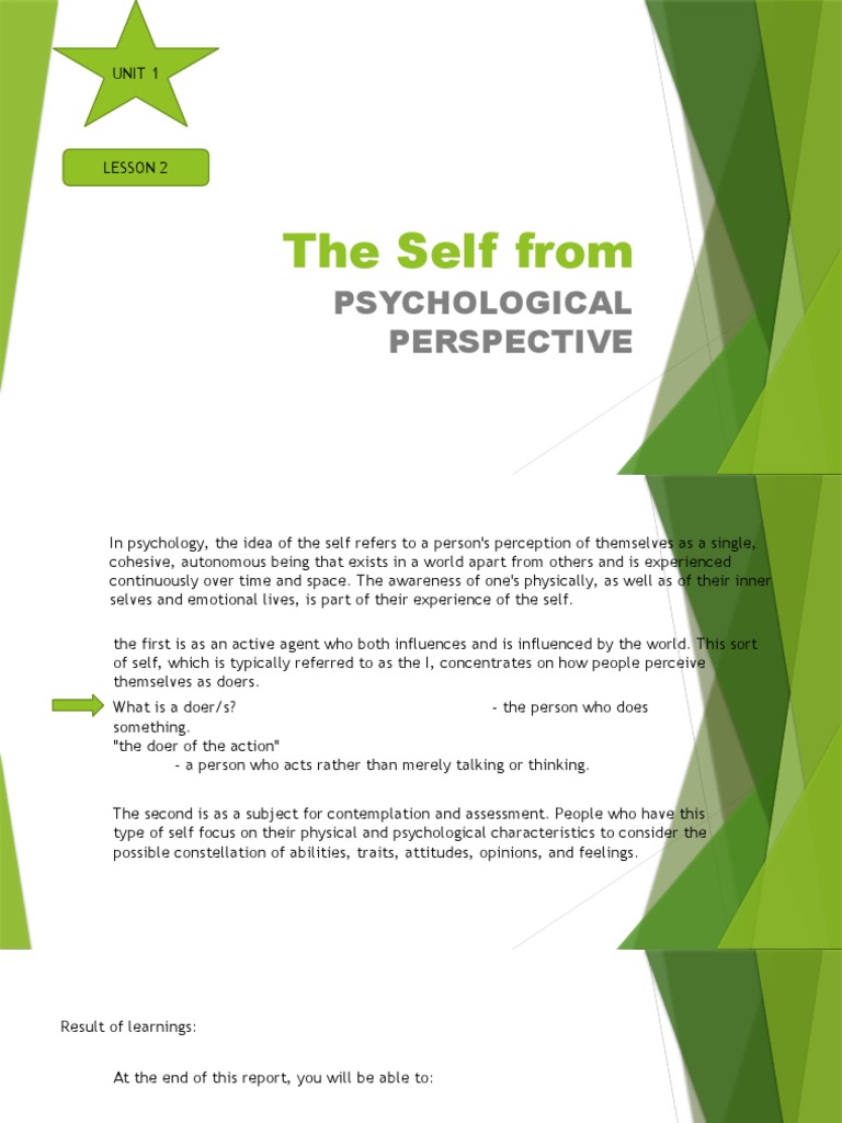 Self Theories: True vs. False Self | PDF | Psychology | Feeling