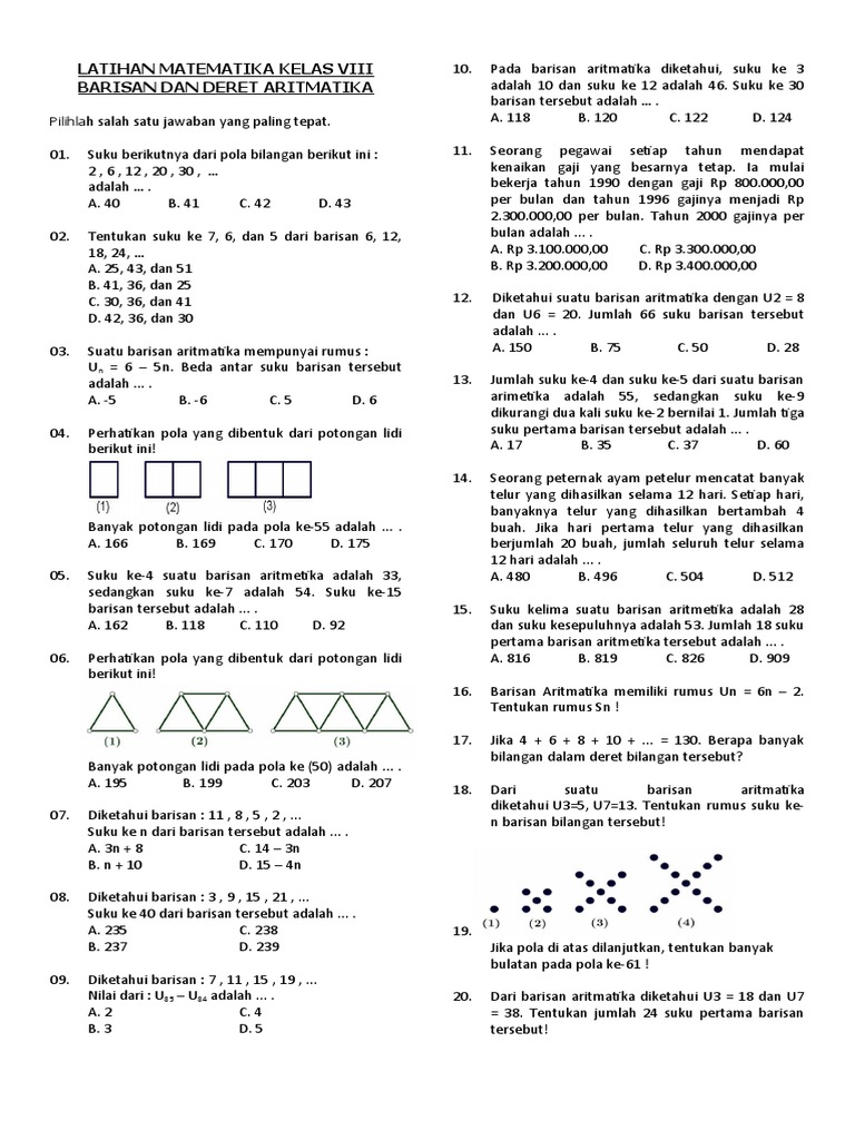 Latihan Aritmatika 220903 173634 | PDF