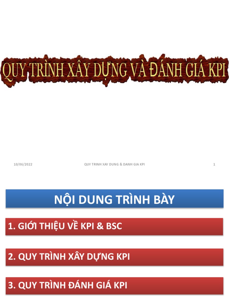 Quy Trình Bieu Mau Xay Dung KPI | PDF