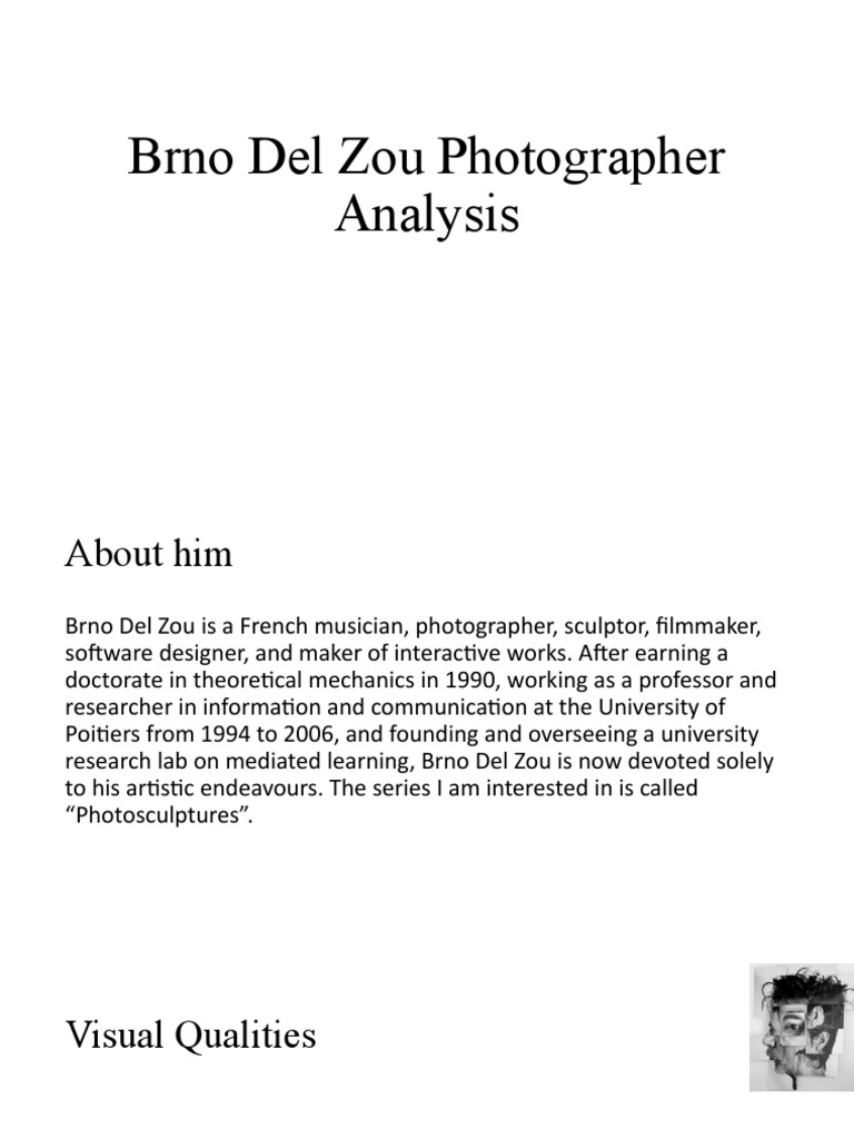 Brno Del Zou Photographer Analysis | PDF