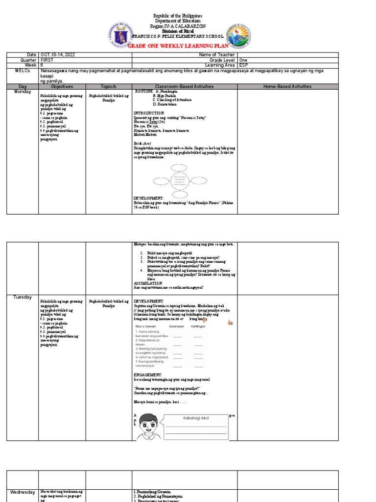 WLP Esp1 Week 6 Q1 | PDF