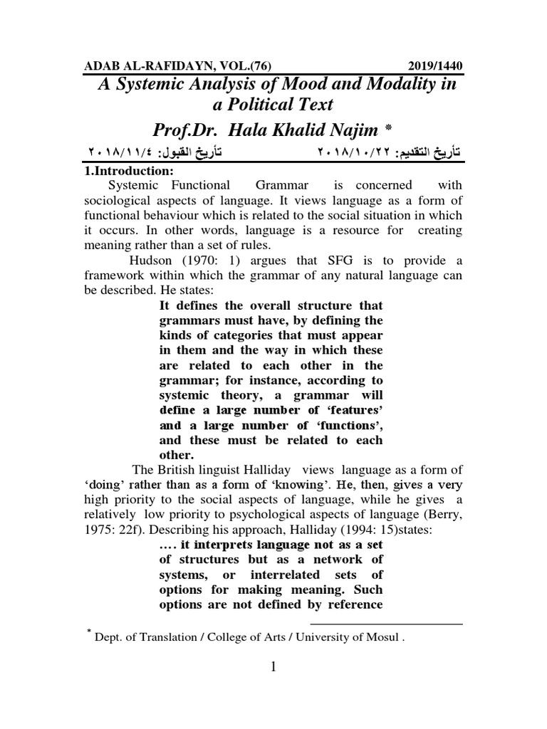 RADAB - Volume 49 - Issue 76 - Pages 1-24 | PDF