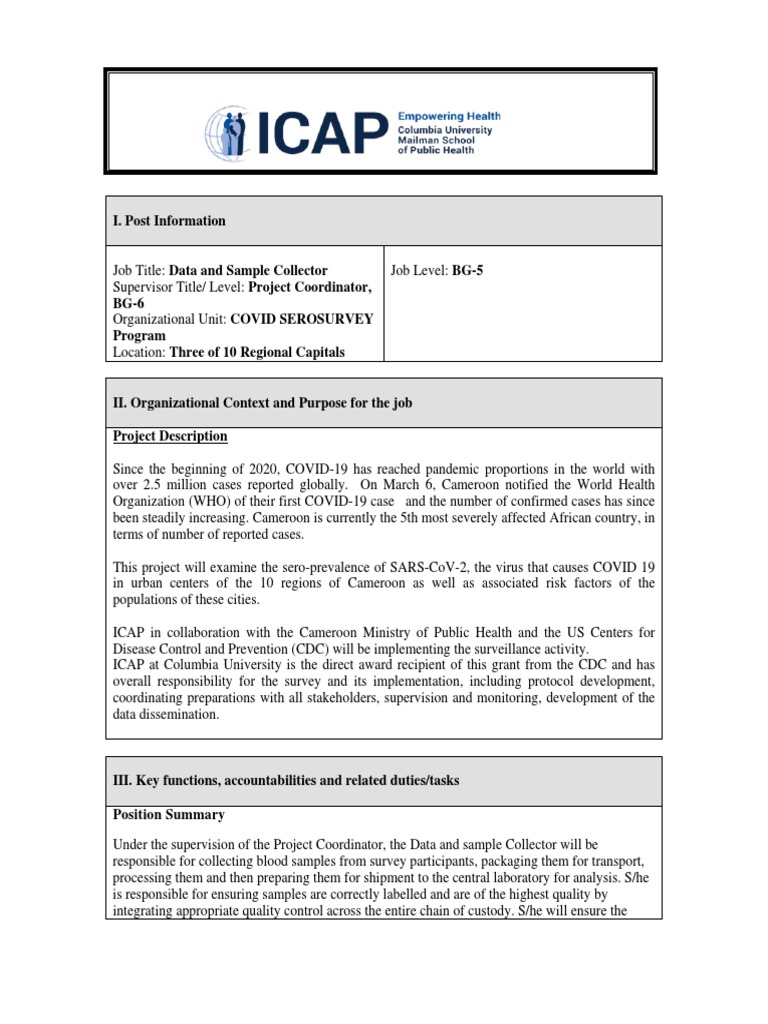 JD Data and Sample Collector BG-2 COVID Sero Survey Final Version | PDF | Sampling (Statistics ...