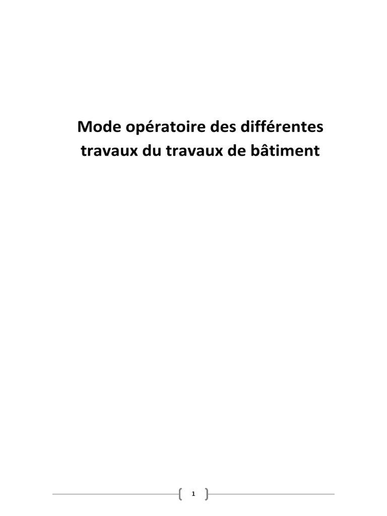 Mode Operatoire | PDF