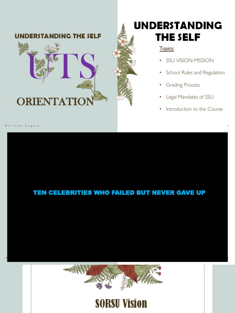 UTS Orientation_80379378cdbad3238ac0b287505617c2 | PDF | Curriculum | Gender Mainstreaming