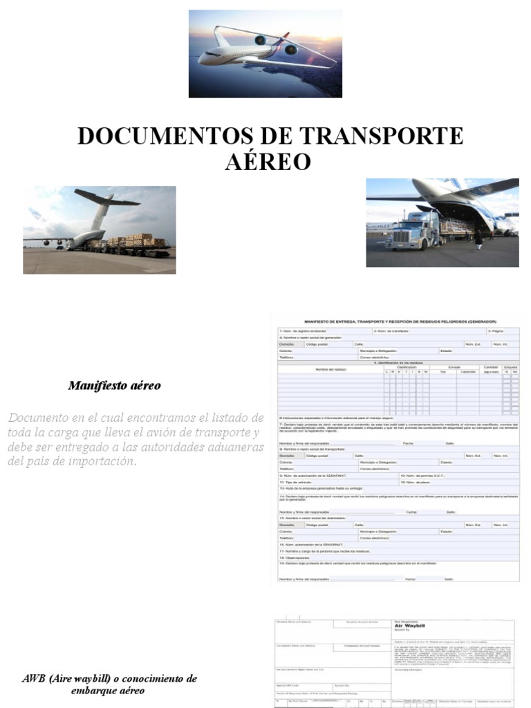 Documentos Del Transporte Aéreo | PDF
