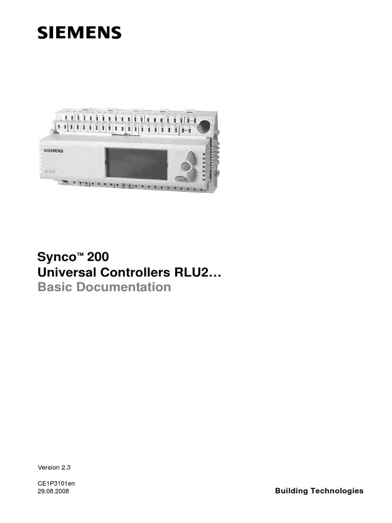 RLU2.... Basic Documentation | PDF | Menu (Computing) | Switch