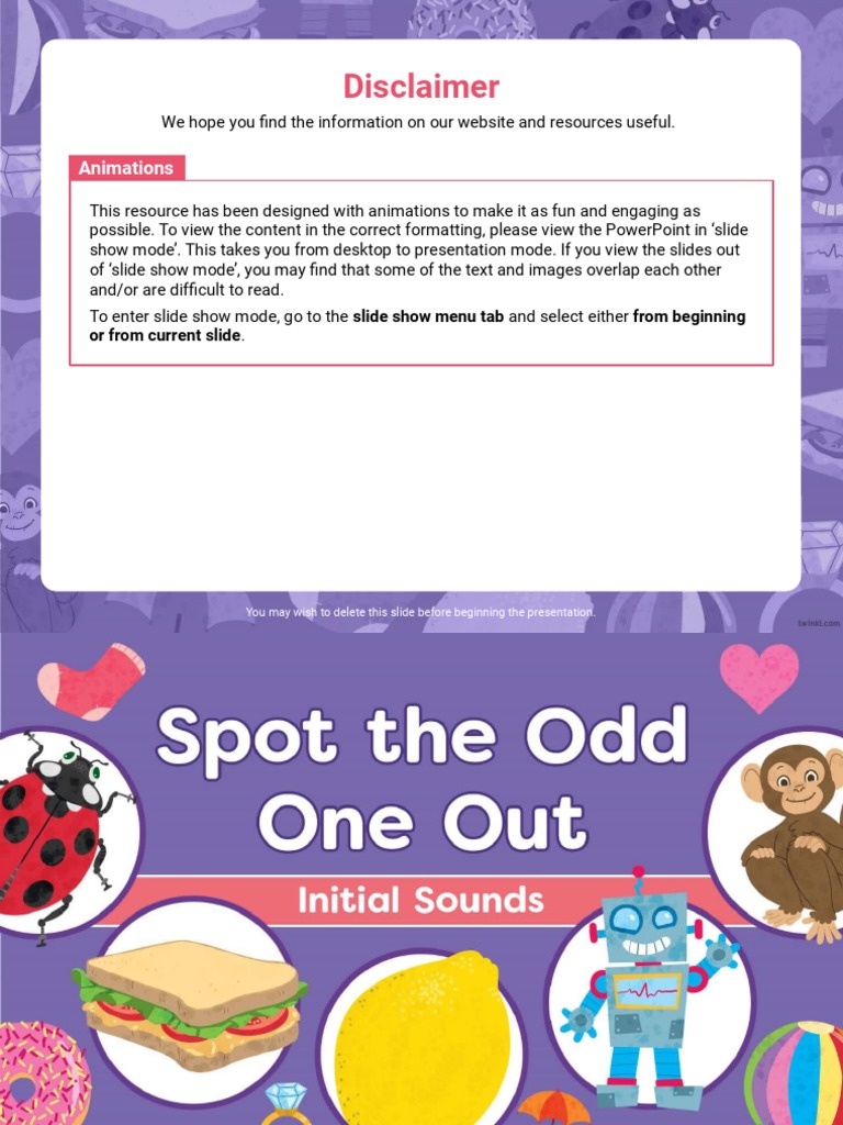 Odd-One-Out Sounds 1 | PDF