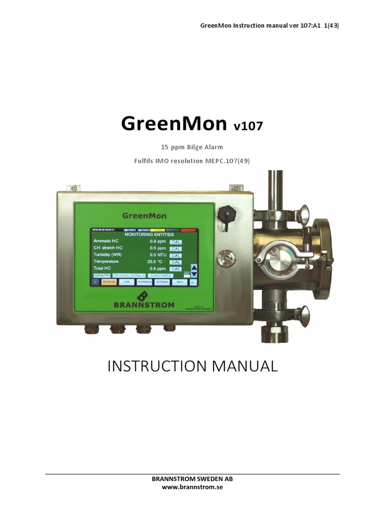 Attachment 7A - Greenmon O&M Manual Rev A1 | PDF | Menu (Computing) | Calibration