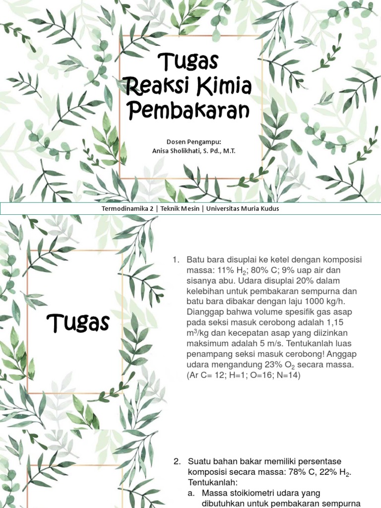 Contoh Soal Pembakaran Kimia | PDF